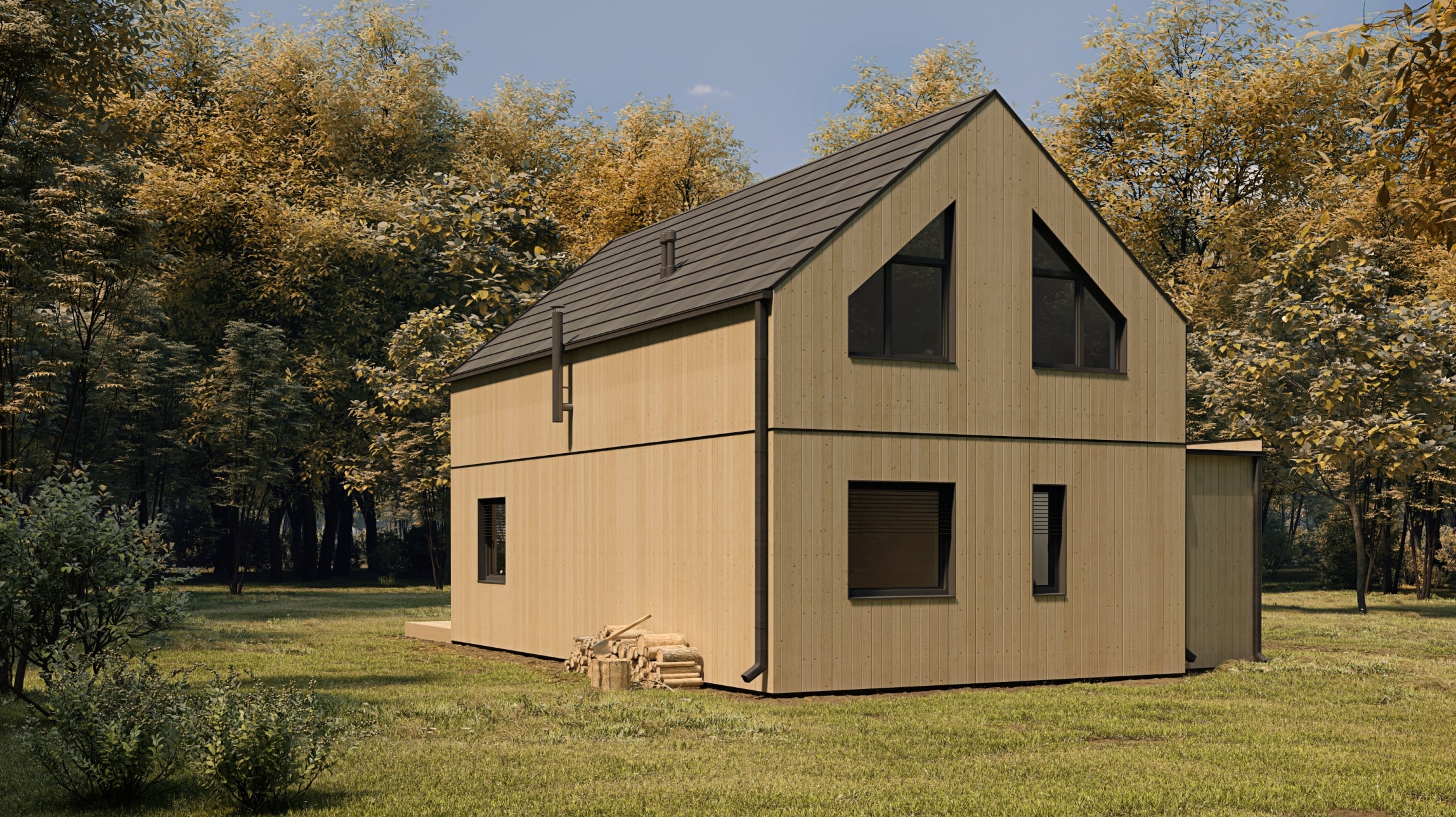 Prime House 110 - Dom prefabrykowany z uż. poddaszem [2024]