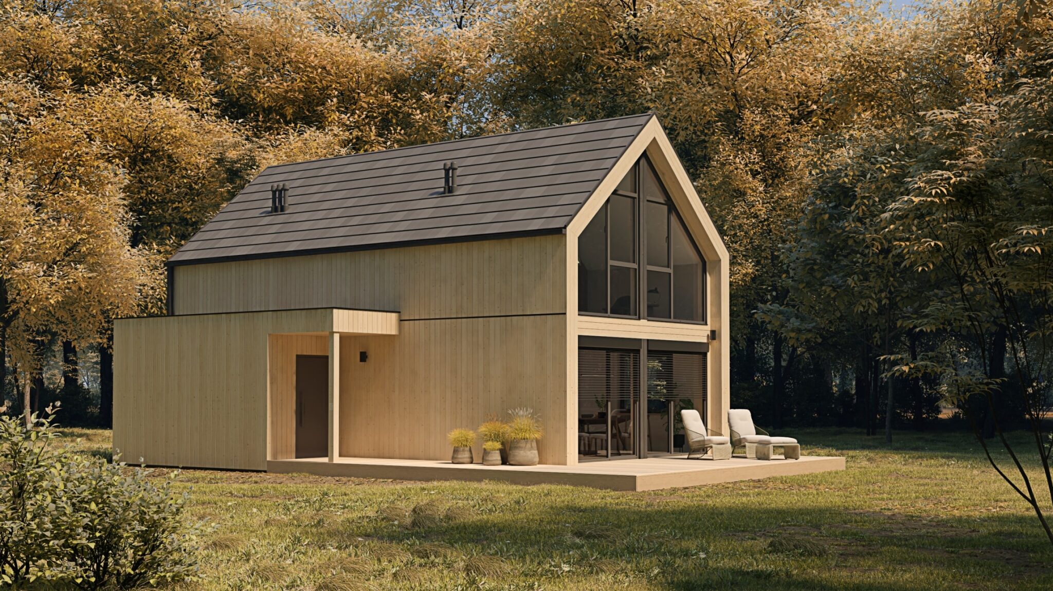 Grand House 90 - Prefabrykowany dom parterowy do 100m2 [2025]